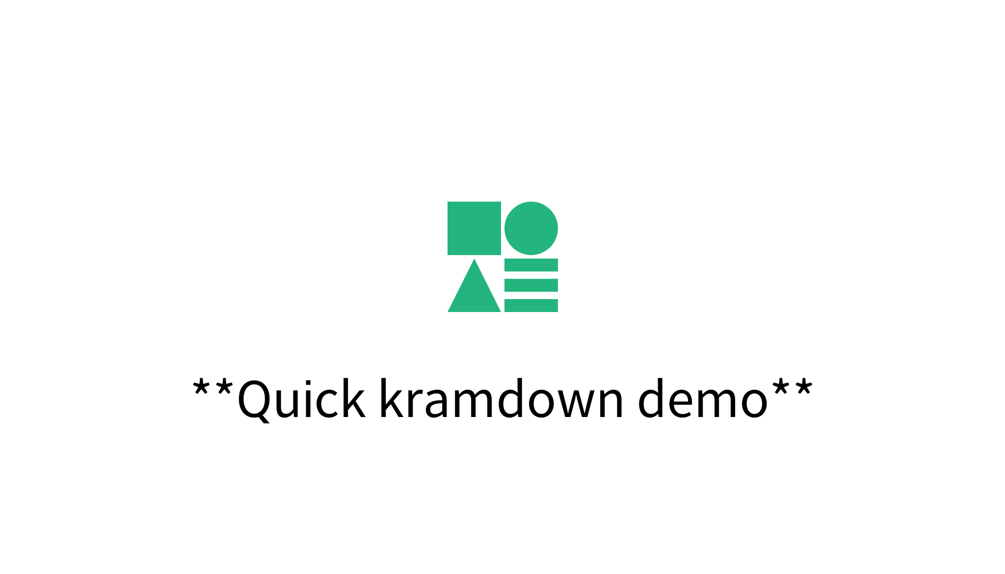 Quick kramdown demo - mysetting